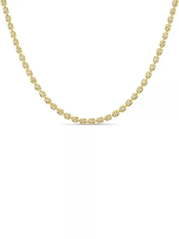 RENE BARNES Romantica I Tennis Diamond Necklace - Gold