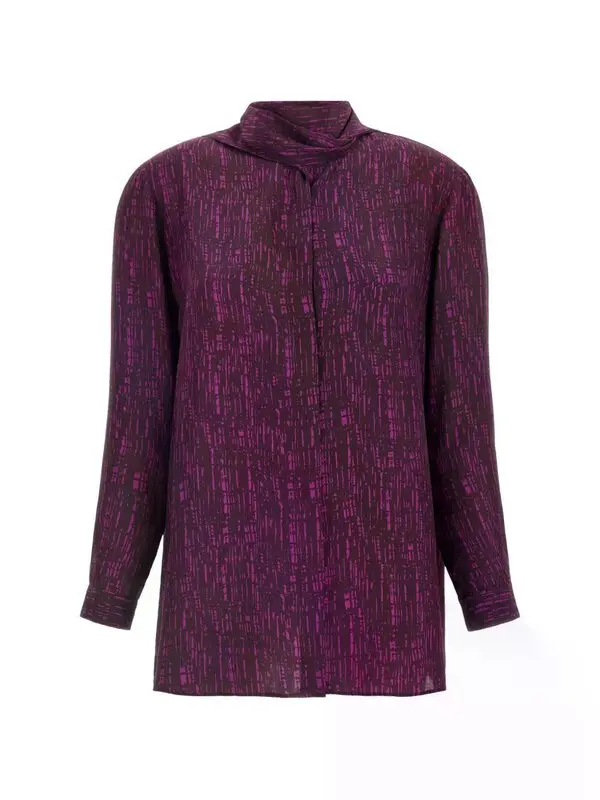 GIANLUCA CAPANNOLO Katherine Abstract-print Silk Shirt