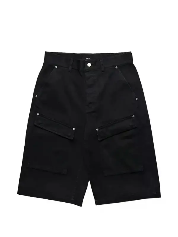 PURPLE BRAND Stone-wash Cargo Shorts