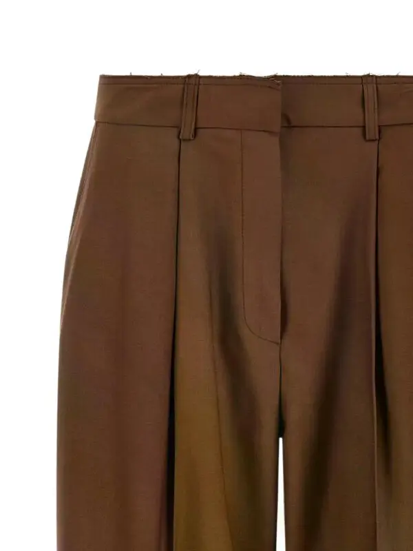 GIANLUCA CAPANNOLO Nora Raw-cut Pleated Trousers