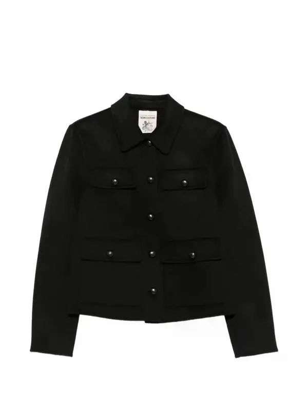 SEMICOUTURE Button-up Wool Jacket