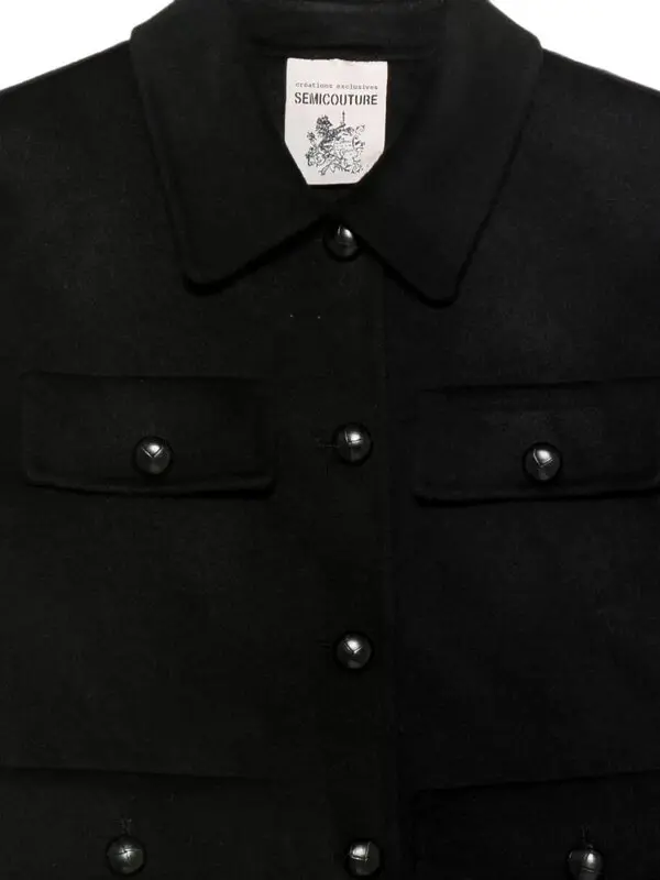 SEMICOUTURE Button-up Wool Jacket