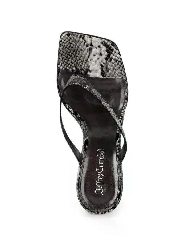 Jeffrey Campbell Romee Snakeskin-effect Wedge Sandals