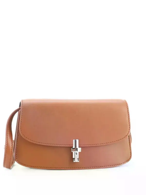 THE ROW Sofia Leather East West Crossbody Bag - Brown