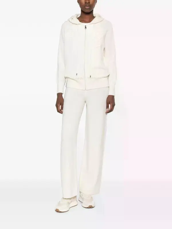 ERMANNO FIRENZE Drawstring-waist Fine-knit Trousers