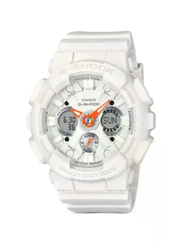 Casio G-shock 49mm Stainless Steel And Resin Watch - White
