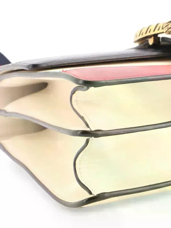 Gucci Dionysus Bamboo Top Handle Bag Colorblock Leather Medium Satchel