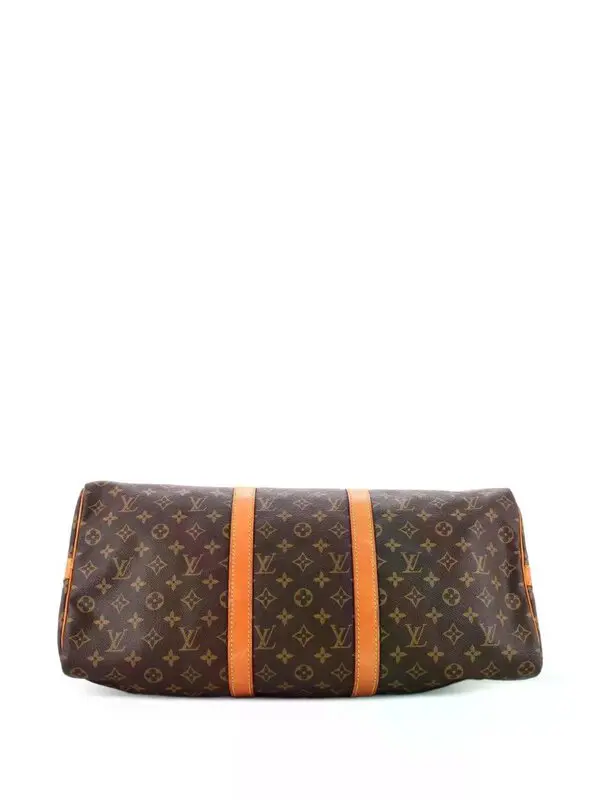 LOUIS VUITTON Keepall Bandouliere Monogram Canvas 50 Travel Bag - Brown