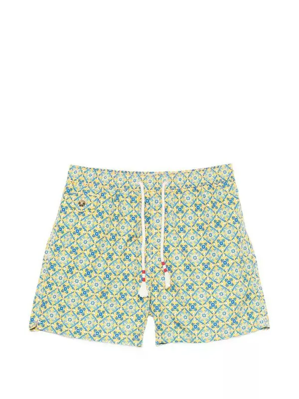 MC2 SAINT BARTH Lighting 70 Drawstring Swim Shorts - Yellow