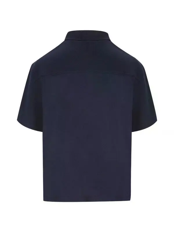 Saint Laurent Cassandre Polo In Cotton Piqu