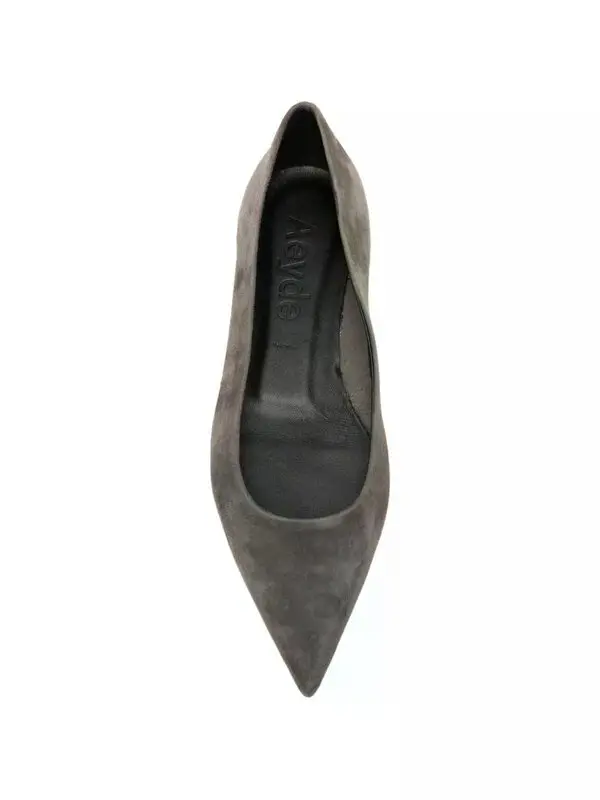 AeydĒ Cassy Pointed-toe Pumps - Grey