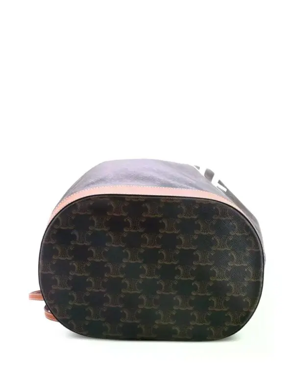 Celine Sailor Triomphe Coated Canvas Bucket Bag
