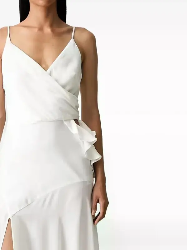 Bardot Sorrel Ruffled Wrap Maxi Dress