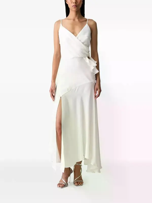 Bardot Sorrel Ruffled Wrap Maxi Dress