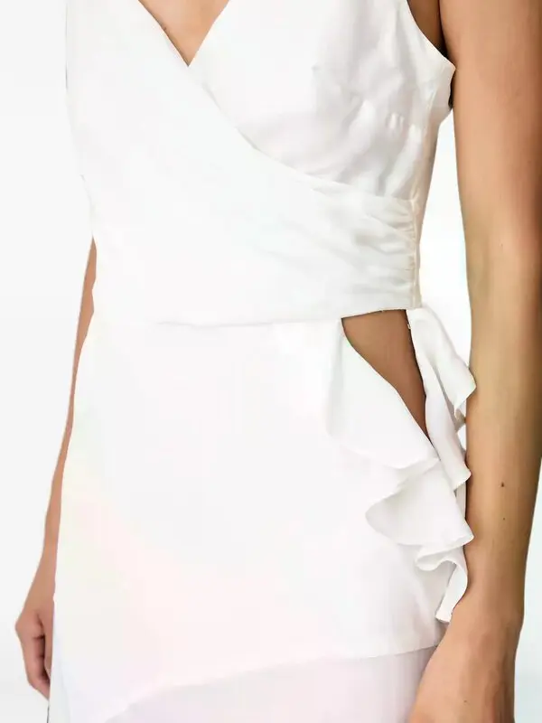 Bardot Sorrel Ruffled Wrap Maxi Dress