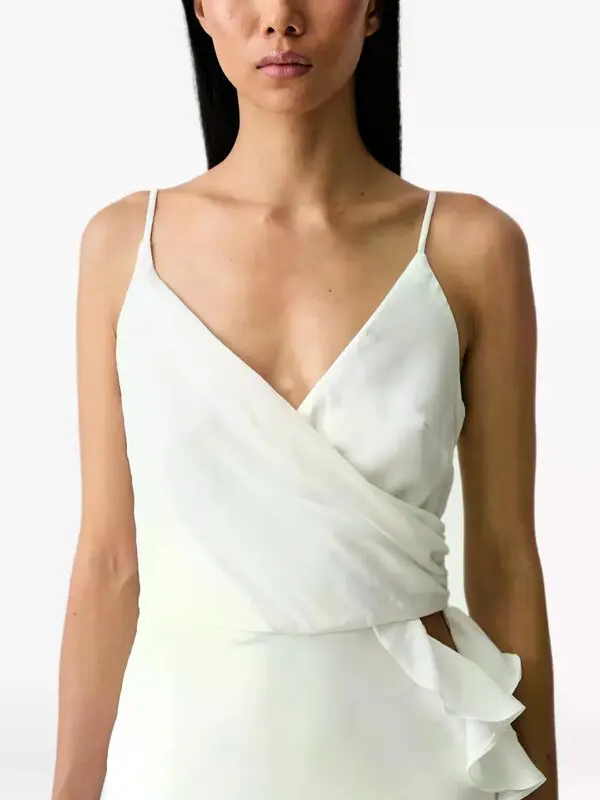 Bardot Sorrel Ruffled Wrap Maxi Dress