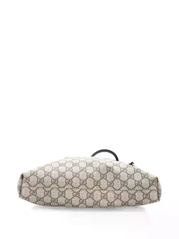 Gucci Zip Top Messenger Bag Gg Coated Canvas Medium Crossbody Bag
