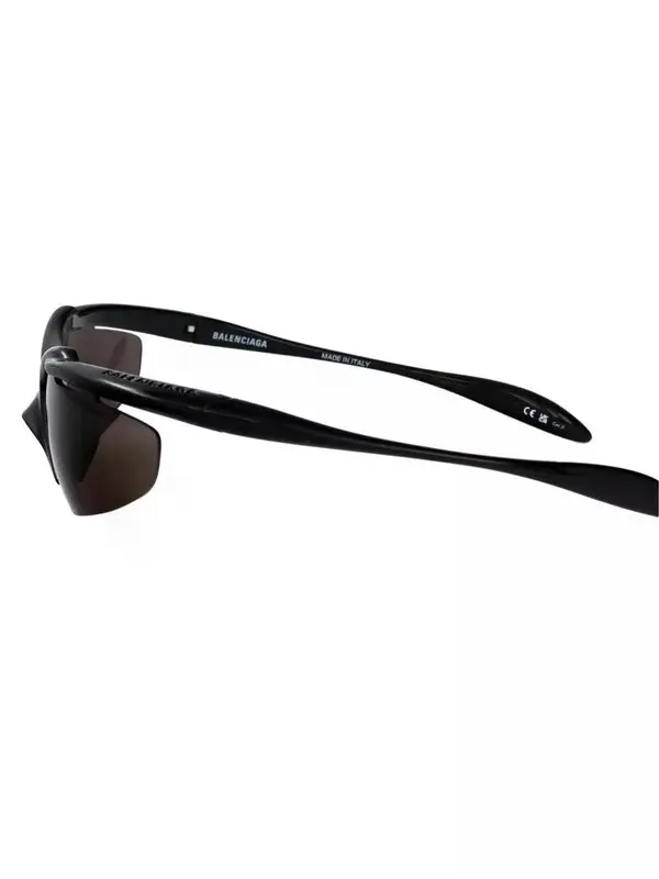 Balenciaga Bb-plaque Geometric-frame Sunglasses