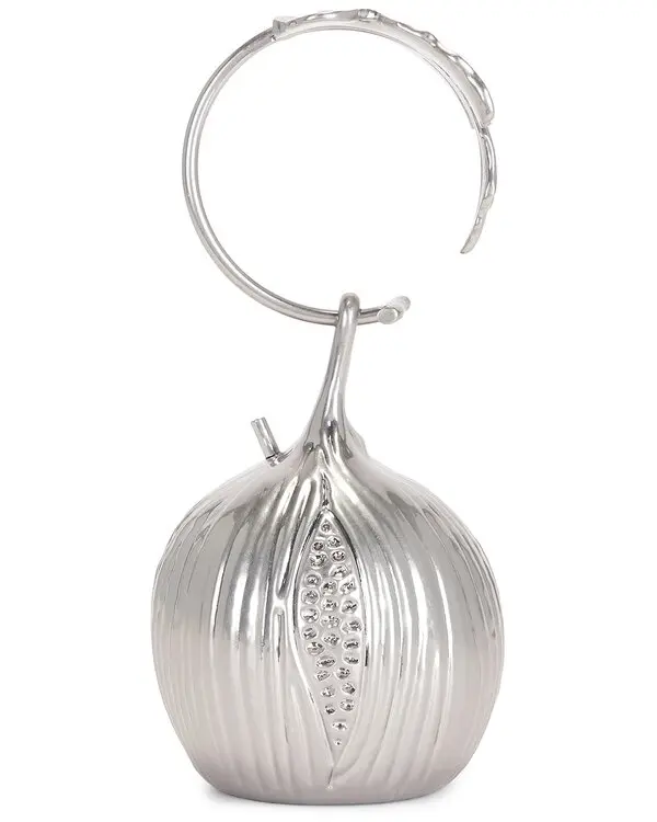 Cult Gaia Fico Pomegranate Wristlet Bag - Antique Silver