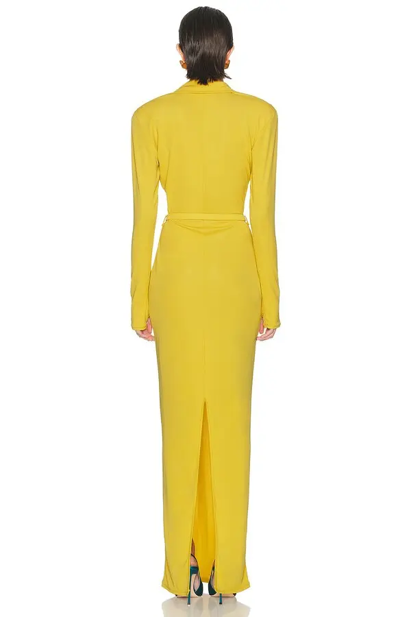 ROWEN ROSE Long Sleeve Jersey Polo Dress