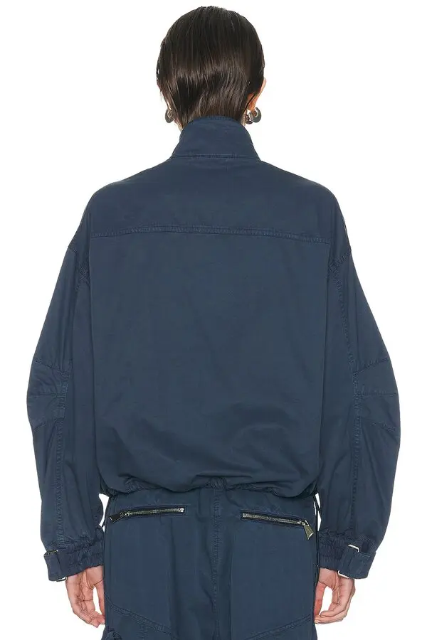 Attico Utility Bomber Jacket In Navy