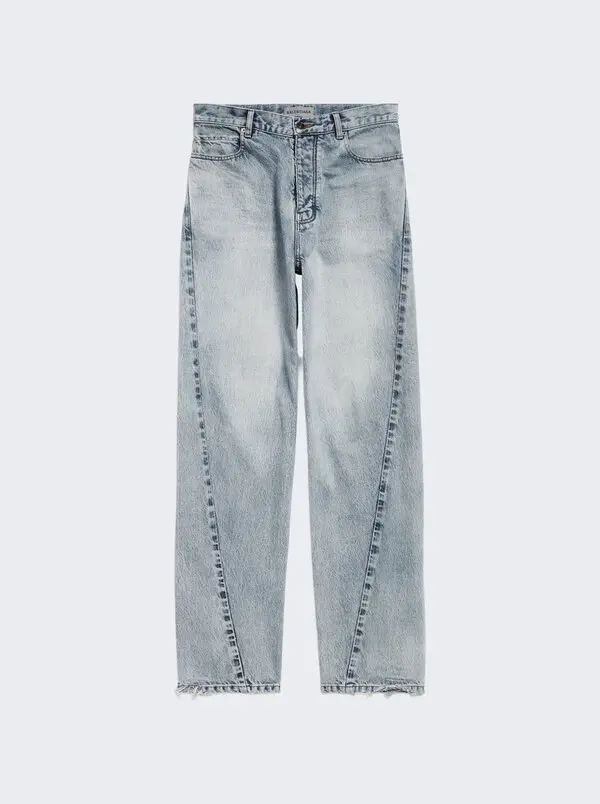 Balenciaga Twisted Seam Jeans Bleached Light