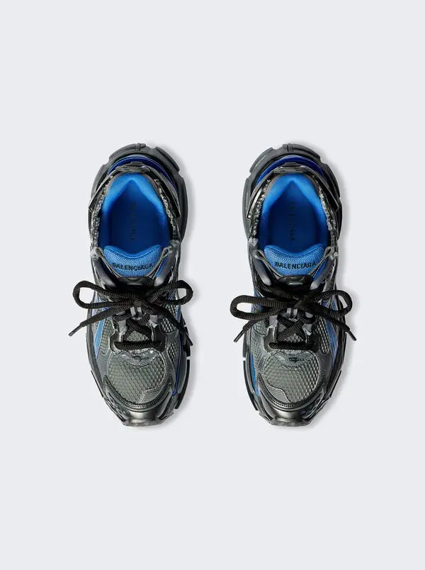 Balenciaga Runner Gradient Mesh Sneaker Blue, Grey