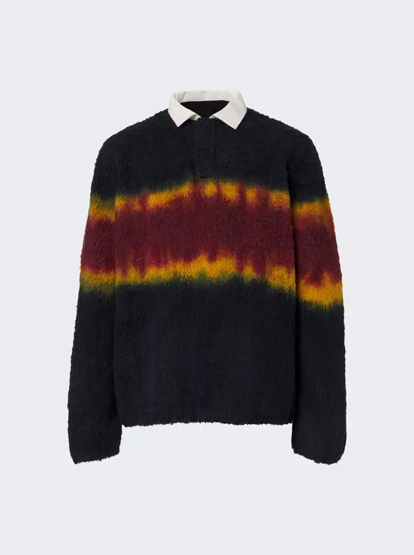 Sacai Chusen-dyed Polo Sweater