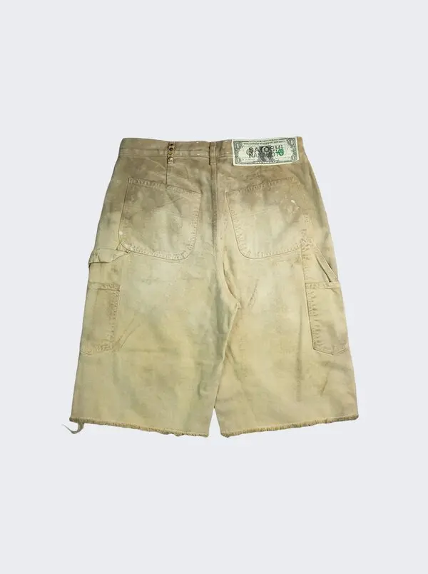 SATOSHI NAKAMOTO Danny's Carpenter Short White
