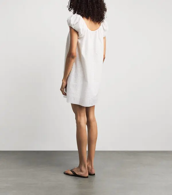 Faithfull The Brand Broderie Anglaise Serafina Mini Dress