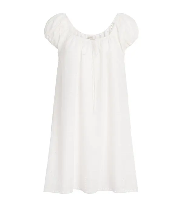 Faithfull The Brand Broderie Anglaise Serafina Mini Dress - White