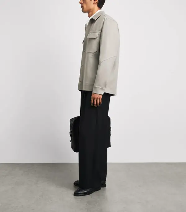 Sease Wool-blend Fleece Overshirt