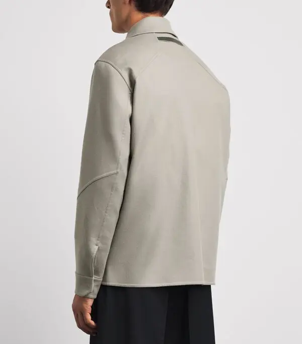 Sease Wool-blend Fleece Overshirt