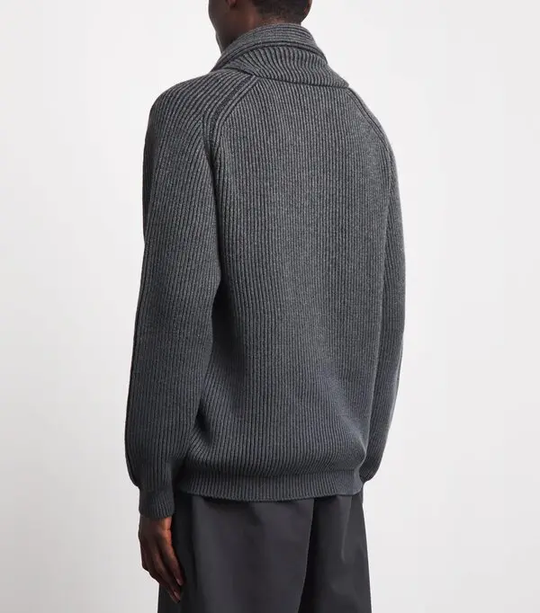 Johnstons Of Elgin Cashmere Shawl Collar Cardigan