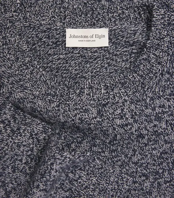 Johnstons Of Elgin Marl Detail Crewneck Sweater