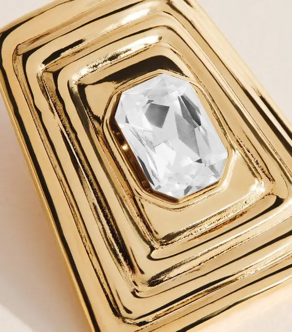 Alessandra Rich Crystal-embellished Clip-on Earrings
