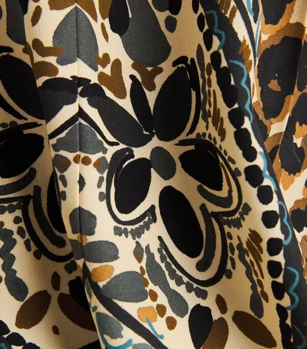 Etro Silk Leopard Print Paisley Trousers