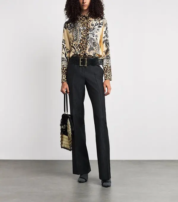Etro Wool Paisley Trousers
