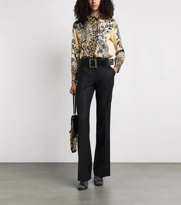 Etro Silk Leopard Shirt