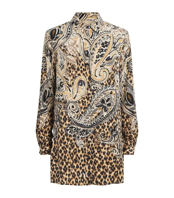 Etro Silk Leopard Shirt