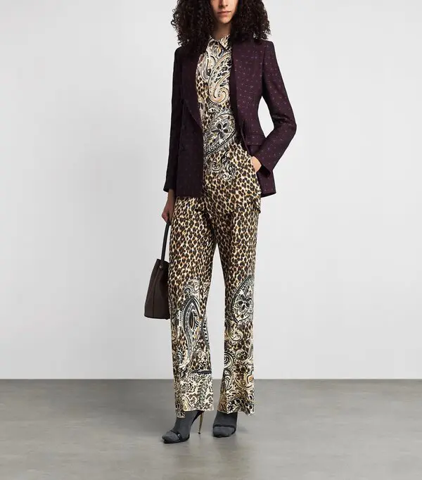 Etro Silk Leopard Shirt