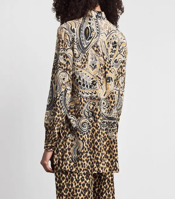 Etro Silk Leopard Shirt