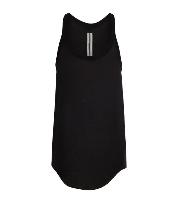 Rick Owens Wool-silk Pony Tank Top - Black