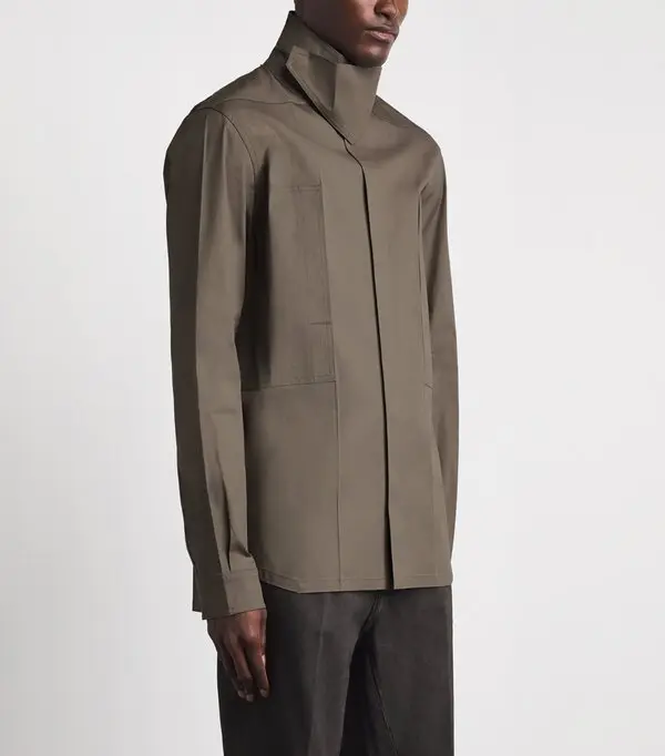 Rick Owens High-neck Overshirt