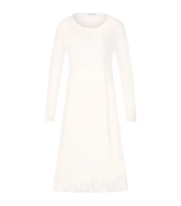 Hanro Cotton Long-sleeve Nightdress