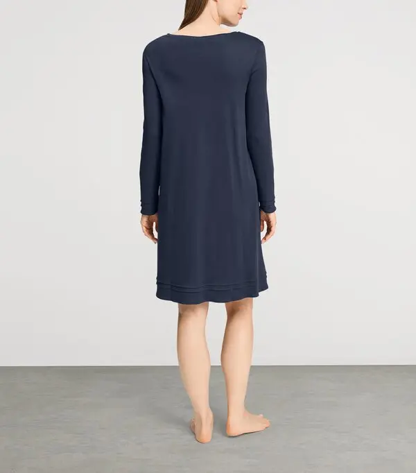 Hanro Cotton Long-sleeve Nightdress