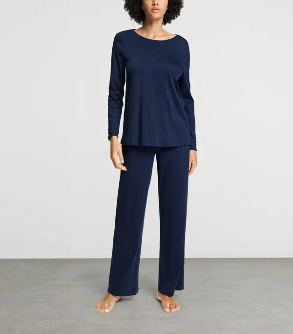 Hanro Cotton Pilar Long-sleeve Pyjama Set