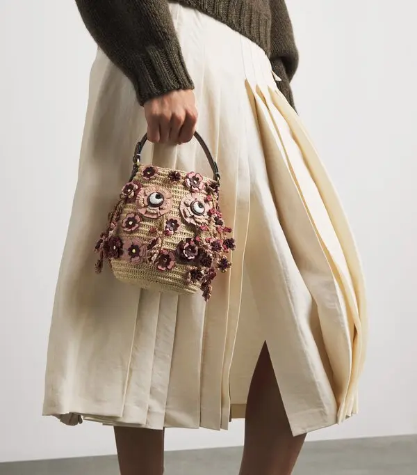 ANYA HINDMARCH Raffia Blossom Creature Cross-body Bag