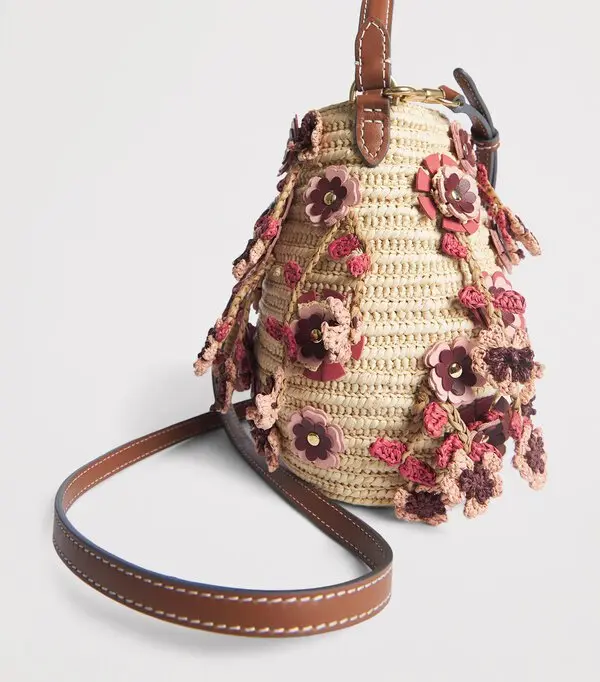 ANYA HINDMARCH Raffia Blossom Creature Cross-body Bag