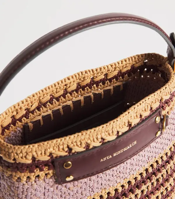 ANYA HINDMARCH Raffia Stripe Cross-body Bag